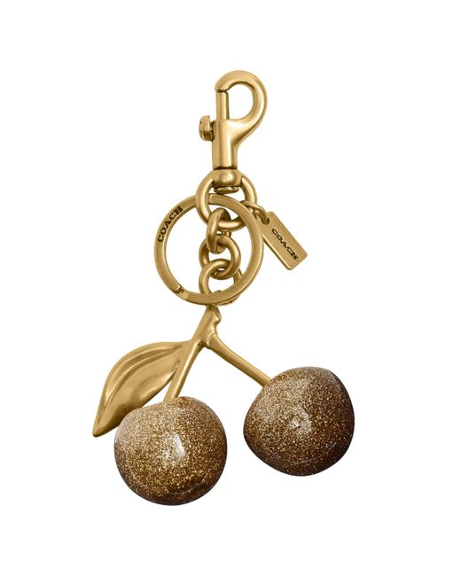 COACH Resin Cherry Bag Charm in Metallic | Lyst