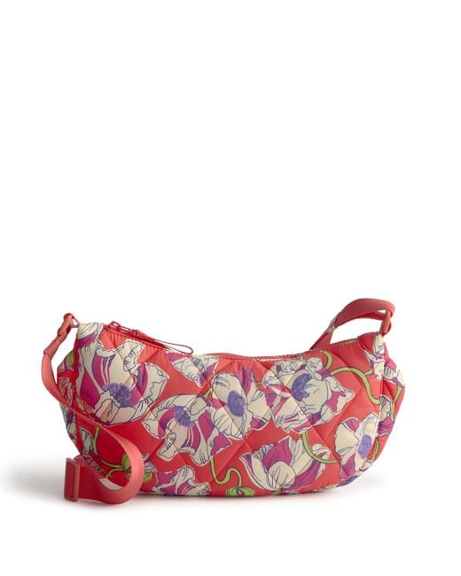 Vera Bradley Featherweight Springbrook Sling Crossbody in Red | Lyst