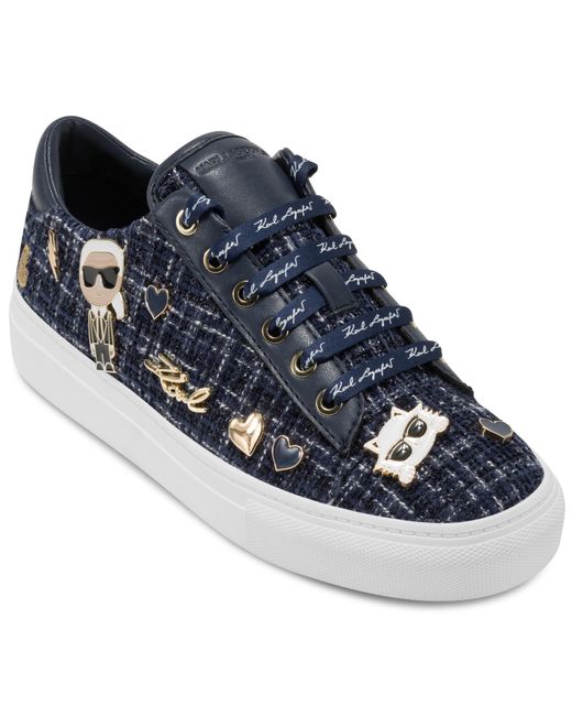Karl Lagerfeld Paris Iconic Cate Pins Sneaker Mule in Blue | Lyst