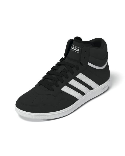 adidas Hoops 4.0 Mid Top Basketball Sneaker in Black | Lyst