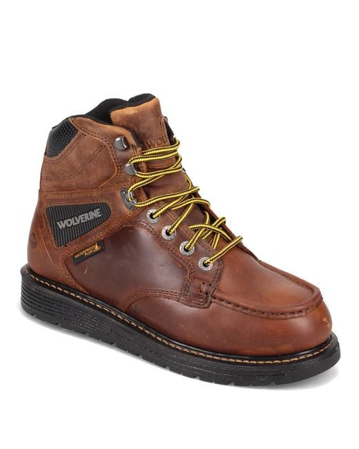 Wolverine Hellcat Ultraspring 6" Moc-toe Wedge Boot in Brown for Men | Lyst