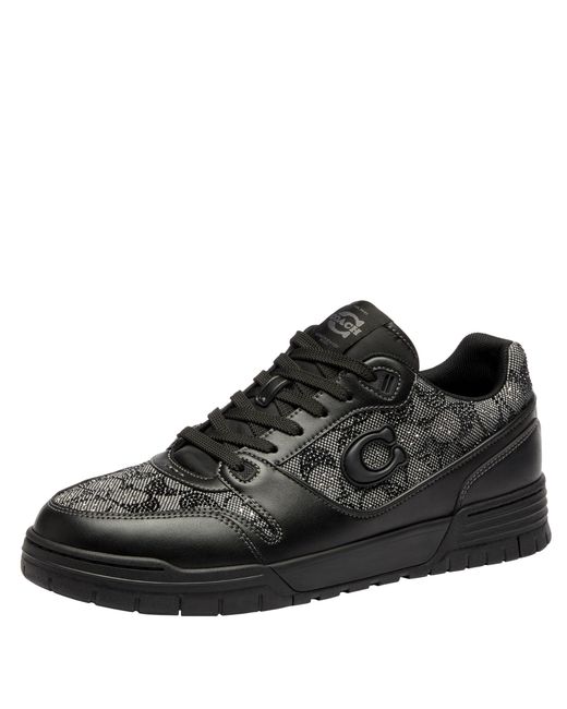 COACH Crystal Signature Jacquard Soho Sneaker in Black for Men | Lyst
