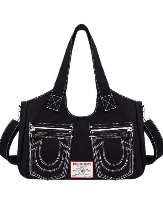 True Religion Satchel Bag in Black | Lyst