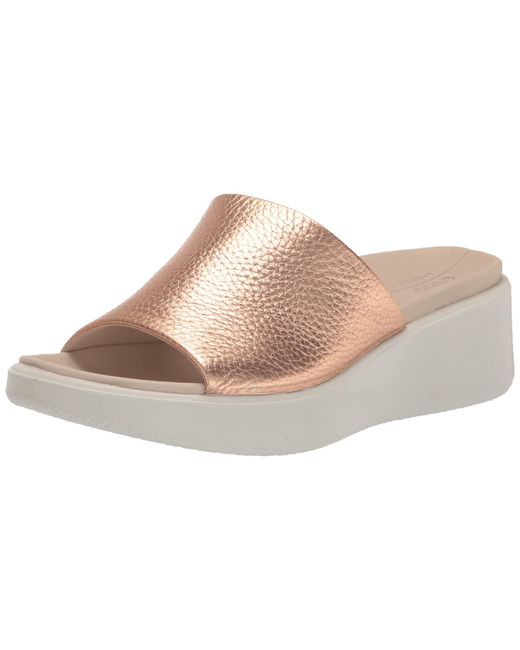 Ecco Flowt Luxery Wedge in Black | Lyst
