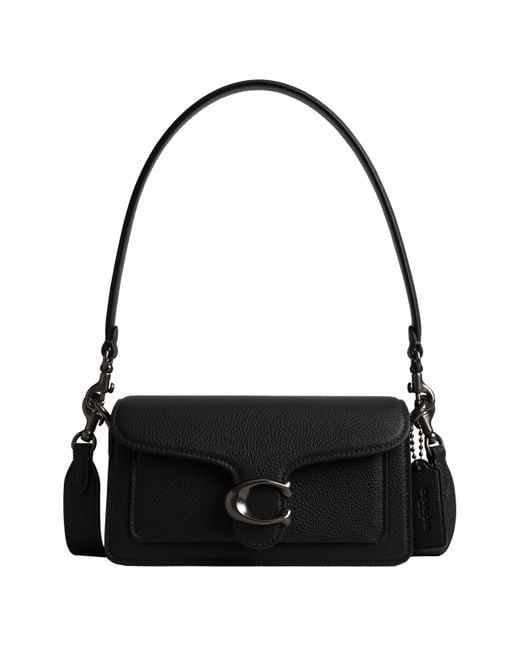 COACH Refined Calf Leather Tabby 12 With Pave C in Black | Lyst