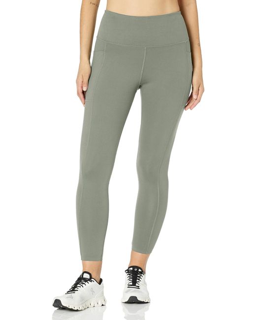 Danskin High Rise Contour Bonded Ankle Leggings in Green | Lyst