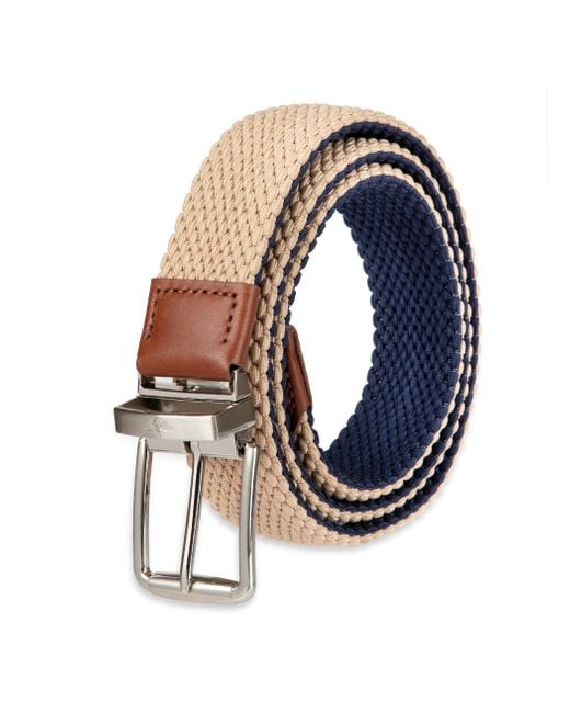 Dockers Reversible Stretch Fabric Web Belt in Blue for Men | Lyst