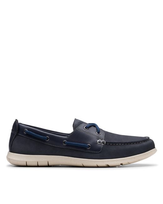 Clarks Modern Casuals Boat Shoe in Blue for Men | Lyst