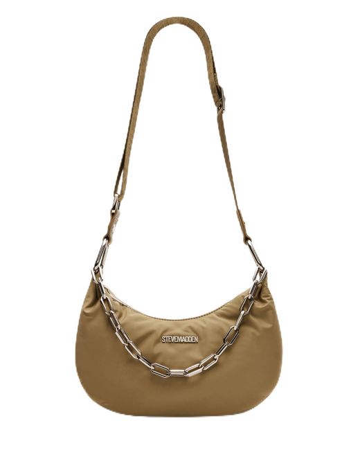Steve Madden Nylon Moon Shape Bag With Chain in Metallic | Lyst