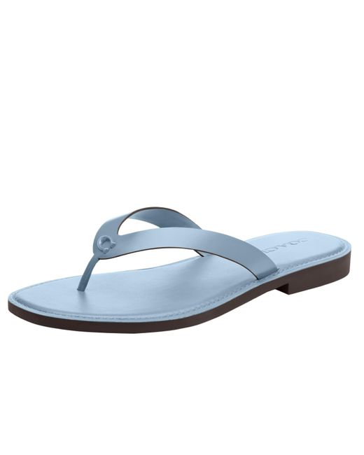 COACH Brianna Flip Flop Platform in Blue | Lyst