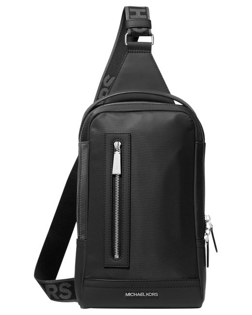Michael Kors Malone A-line Sling Pack in Black | Lyst