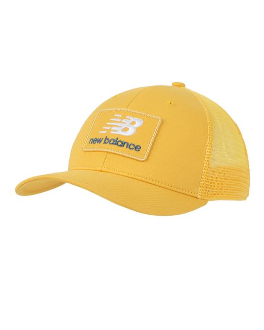 New Balance , Nb Stacked Patch Logo Trucker, Casual Mesh Cap ...