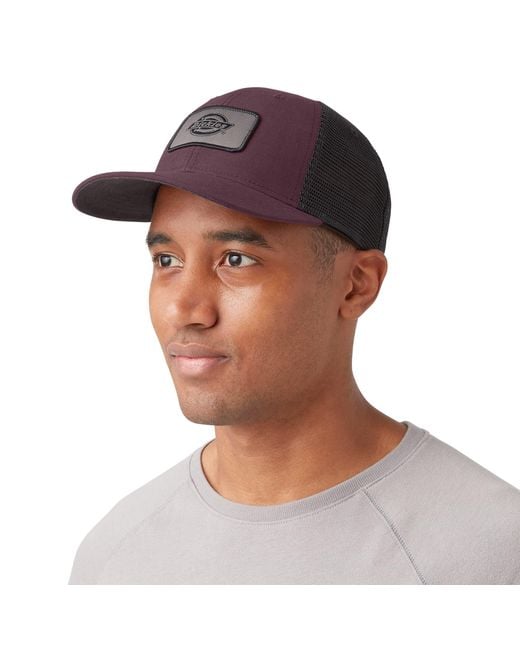 Dickies Canvas Trucker Cap In Maroon Brown For Men Lyst