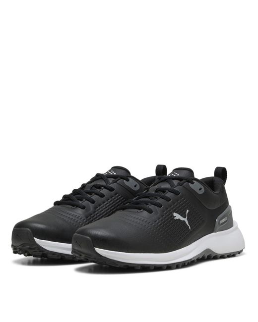 PUMA Fusion Plus Spikeless Golf Shoes in Black for Men | Lyst UK