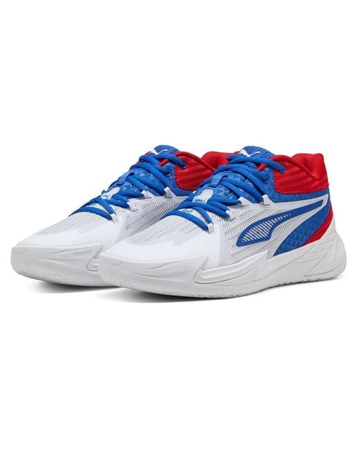PUMA Dagger Basketball Shoes Uk 7 White in Blue | Lyst UK