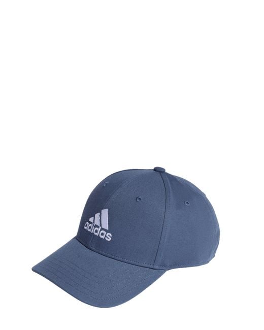 adidas Baseball Cap In Cotton Twill Blue - Y, Blue, Xl | Lyst UK