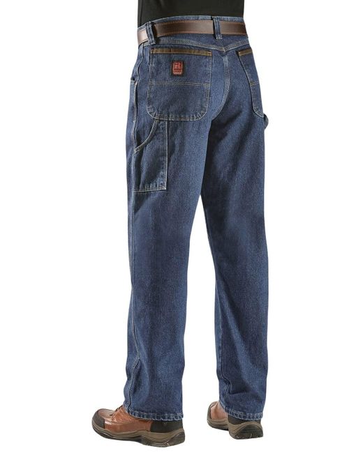 Wrangler Riggs Workwear Men's Ripstop Carpenter Jean - Blue for Men ...