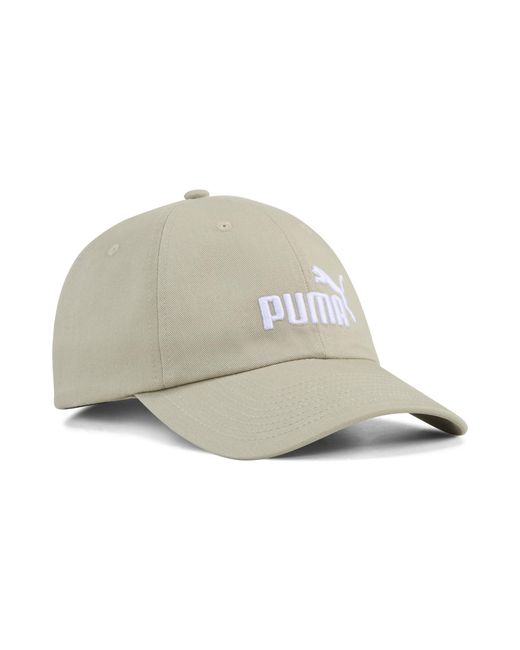 PUMA Ess No.1 Logo Baseball Cap Beige One Size in Grey | Lyst UK