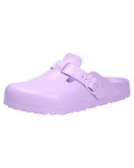 Birkenstock Boston Eva Plastic Clog Blue in Purple | Lyst UK