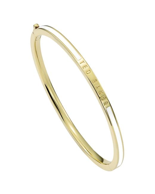 Ted Baker Roley Classic Colour Enamel Slim Bangle For in White | Lyst UK