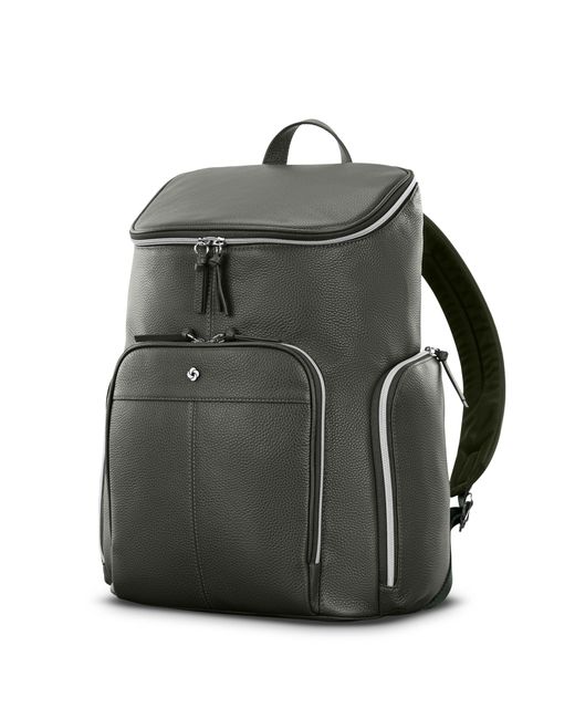 Samsonite Mobile Solution 2 Leather Deluxe Backpack - Olive in Gray | Lyst