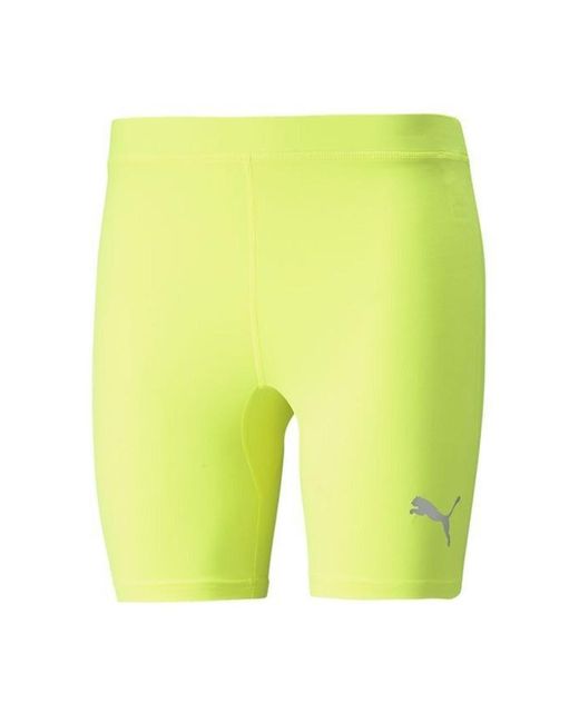 PUMA Basela Yellow Compression Shorts for Men | Lyst UK