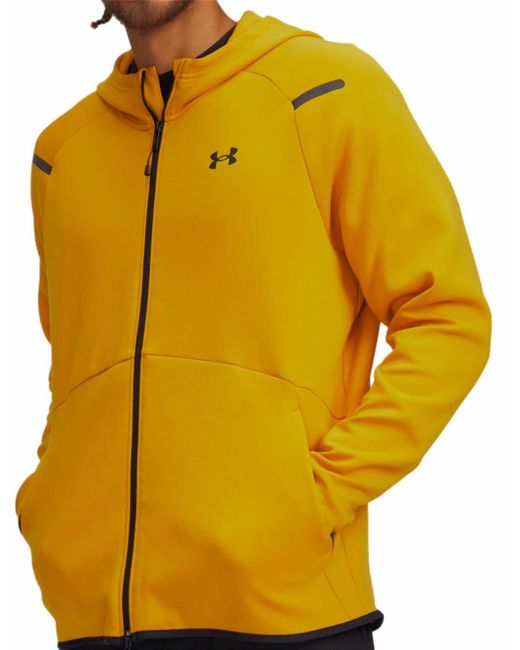 Under Armour Unstoppable Full-zip Fleece By Underarmour in Yellow for ...