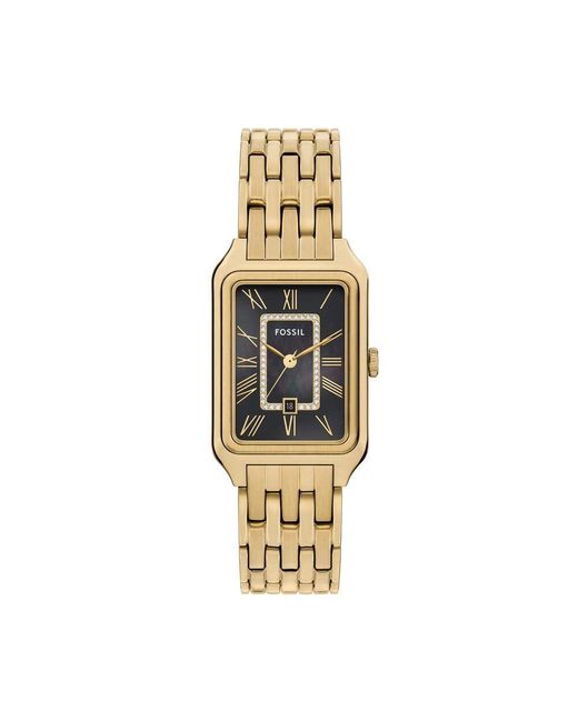 Fossil Raquel Three-hand Date Gold-tone Stainless Steel Watch in ...