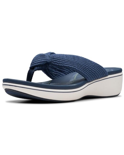 Clarks Breeze Rae Erin Flip-flop in Blue | Lyst