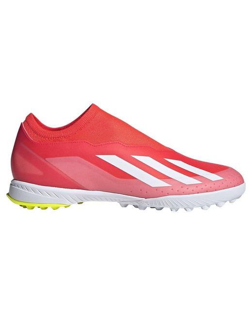 adidas S X Crazyfast League Laceless Astro Turf Football Solar Red 11 ...