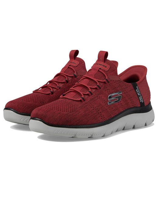 Skechers Summits Key Pace Hands Free Slip in Loafer in Red for Men Lyst UK