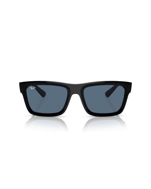 Ray-Ban Rb4396f Warren Low Bridge Fit Sunglasses in Black for Men | Lyst