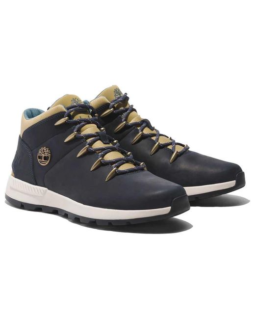 Timberland Mid Lace Up Sneaker in Blue for Men | Lyst UK