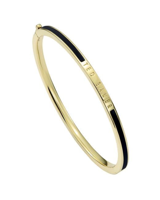Ted Baker Roley Classic Colour Enamel Slim Bangle For in White | Lyst UK