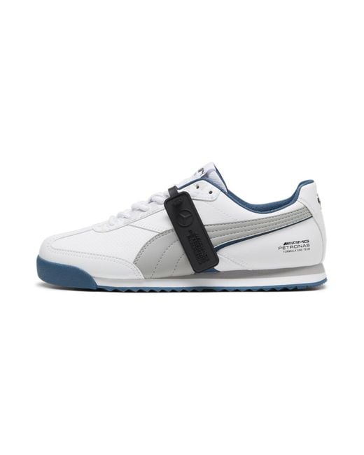 PUMA Mercedes Amg Petronas Roma Via Sneaker in White for Men | Lyst