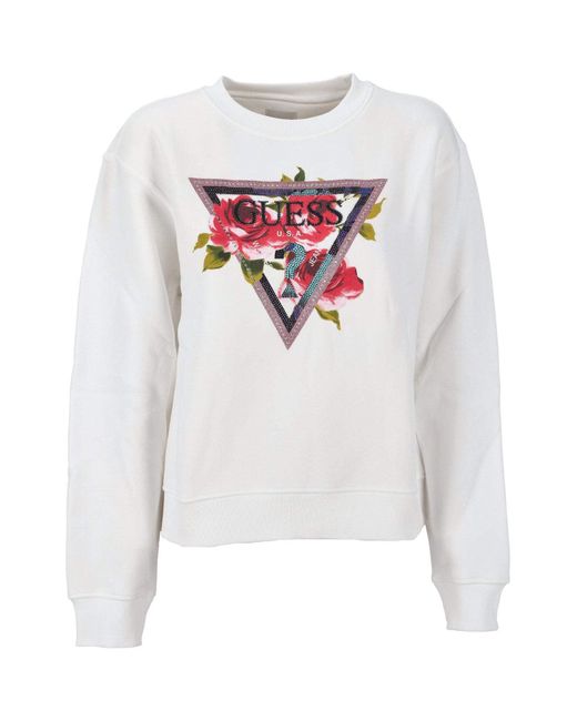 Guess Roses Triangle Sweater Sweatshirt Black E25gu07 W4yq26k9z21 Jblk ...