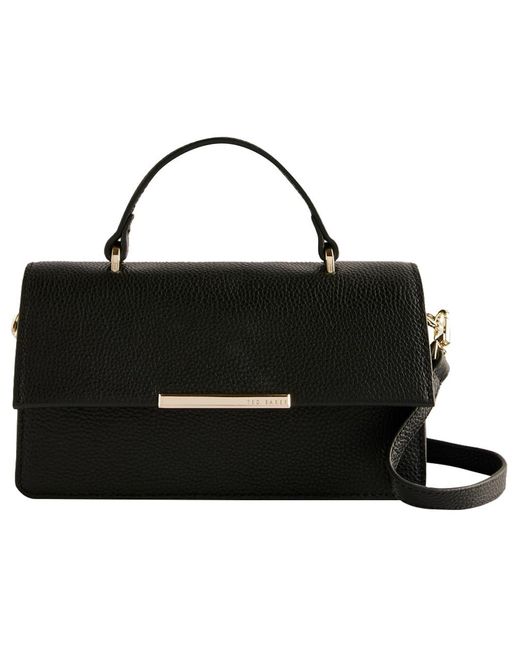 Ted Baker Bar Detail Elongated Top Handle Bag in Black | Lyst UK