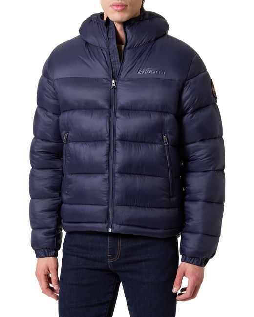 Napapijri Arnel Puffer Jacket in Blue for Men | Lyst UK
