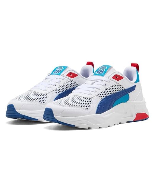 PUMA Trinity 2 Lt Run Fun Trainers Uk 6 White in Blue for Men | Lyst UK