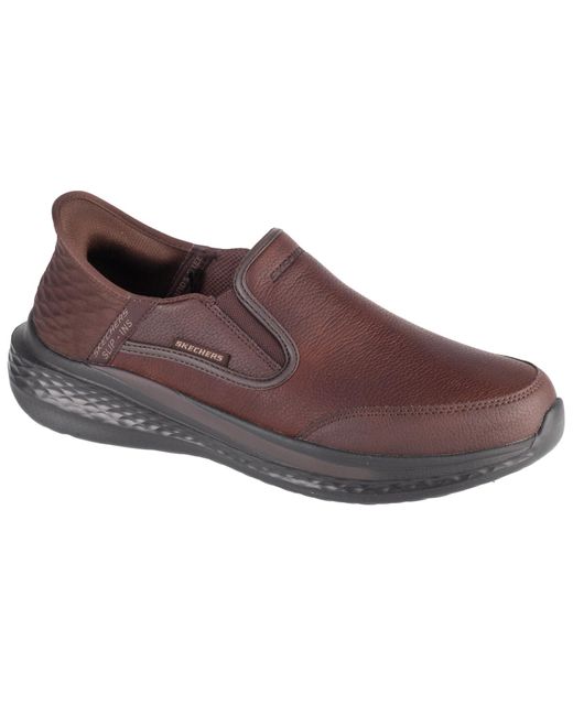 Skechers Slip-ins Relaxed Fit Slade Cooper Trainers in Brown for Men ...