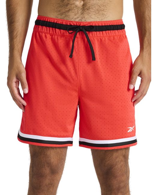 Reebok Apparel S Hoopwear Transition 7" Short in Red for Men | Lyst UK