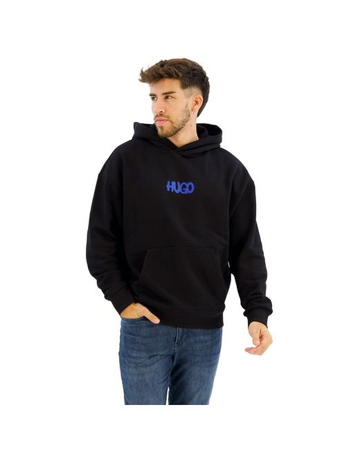HUGO S Nimayho Cotton-terry Hoodie With Smiley-face Logo in Black for ...