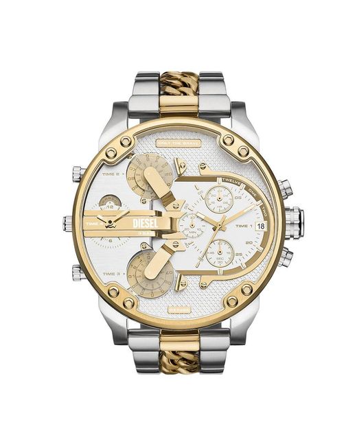 DIESEL Mr. Daddy 2.0 Chronograph Two-tone Stainless Steel Watch in ...