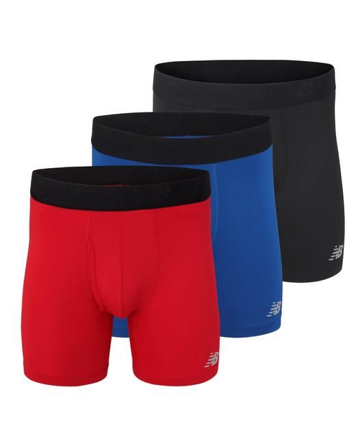 New Balance 6" Boxer Brief Fly Front With Pouch for Men | Lyst UK