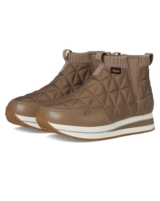 Teva Reember Mid Platform Boots 5 B in Brown | Lyst UK