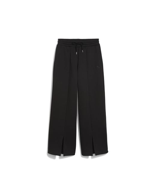 PUMA Wardrobe Essentials Relaxed Trousers in Black | Lyst UK