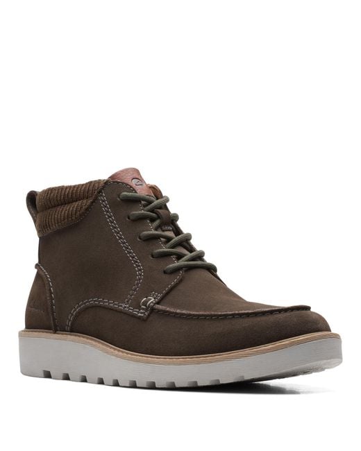 Clarks Barnes Mid Oxford Boot in Brown for Men | Lyst