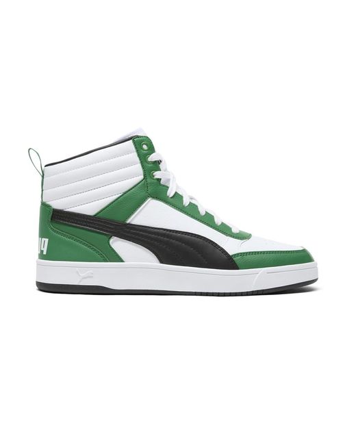 PUMA Mens Dribble Mid Lace Up Sneakers Shoes Casual - Green, Green, 6.5 ...