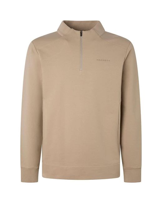 Hackett Hs Hz Sweat Hooded Sweatshirt in Natural for Men | Lyst UK