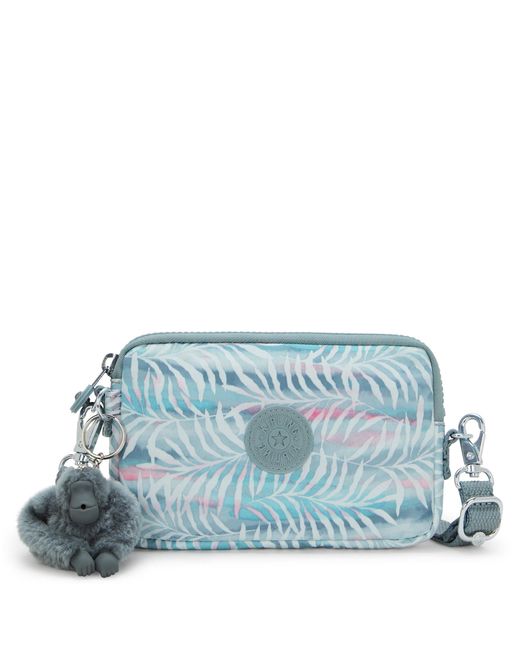 Kipling Crossbody Bag Limmo Palmtree Leaves Small in Blue | Lyst